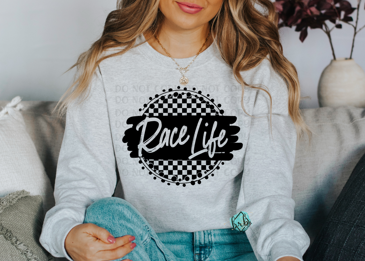 Race Life Dotted Circle – BRB Transfers + Wholesale